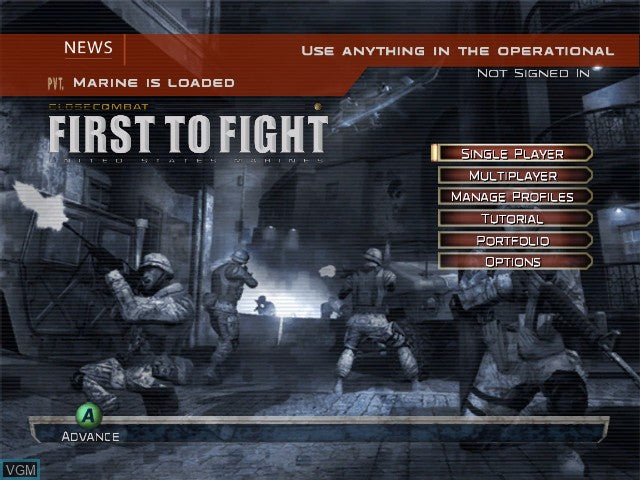 Close Combat: First to Fight - XBox Original